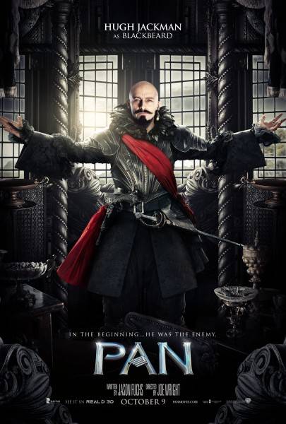 Pan Character Posters Feature Hugh Jackman and Levi Miller