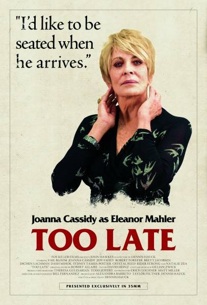 Too Late Character Posters Feature Hard-Boiled Dialogue