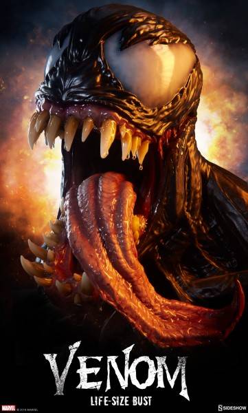 Venom 1:1 Scale Life-Sized Bust by Sideshow Collectibles is a Killer