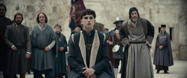 Timothée Chalamet Is The King in First Image from Netflix Movie