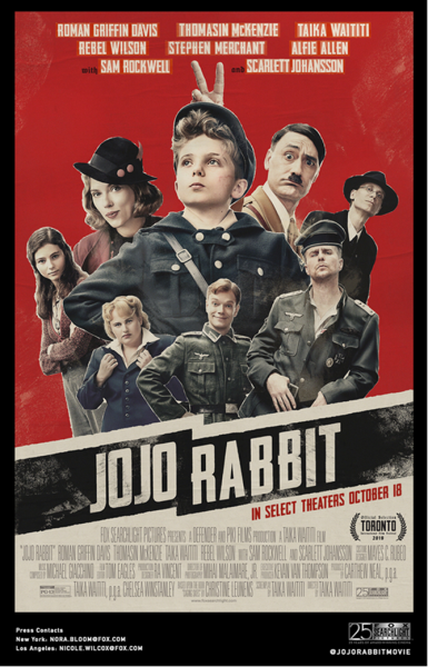 Jojo Rabbit Cast Poster Features Famous People Dressed as Nazis