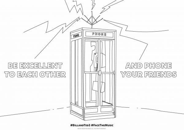 Bill and Ted 3 Coloring Book Released, Is Most Excellent