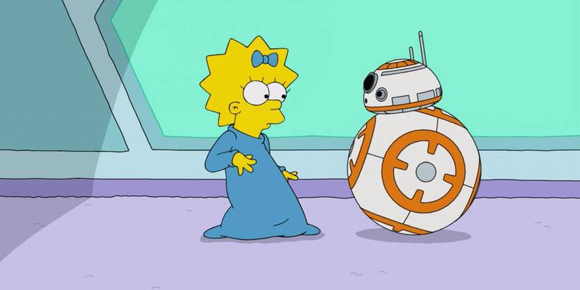 'Rogue Not Quite One' Poster: Maggie Simpson in a Star Wars Adventure