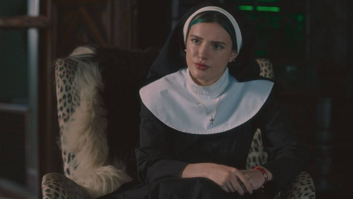 Bella Thorne's Habit Trailer Finds Her Posing as a Nun With a Gun