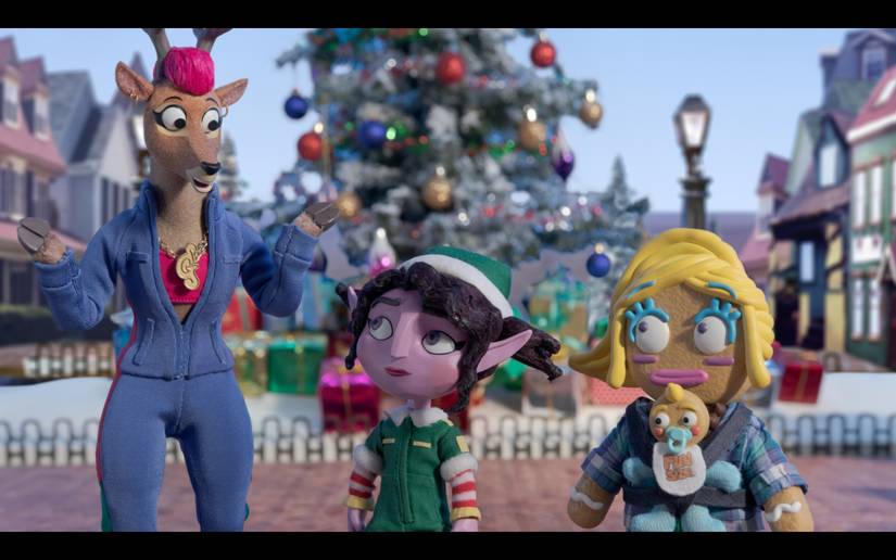 Santa Inc. Clip Stars Seth Rogen, Sarah Silverman Singing Christmas Songs