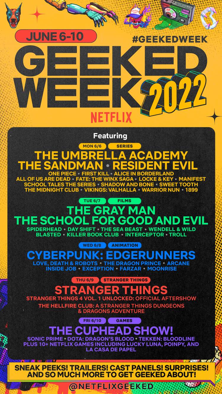 Netflix Geeked Week ‘22 Schedule: Stranger Things, Umbrella Academy, and More