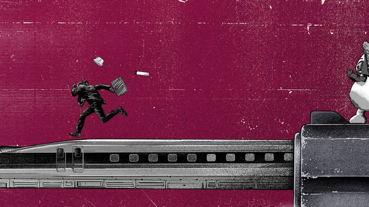 Bullet Train ScreenX Poster Features Brad Pitt Running for His Life