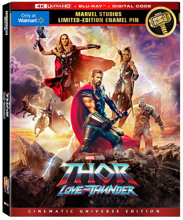 Thor: Love and Thunder Walmart Exclusive 4K, Blu-ray Artwork Revealed