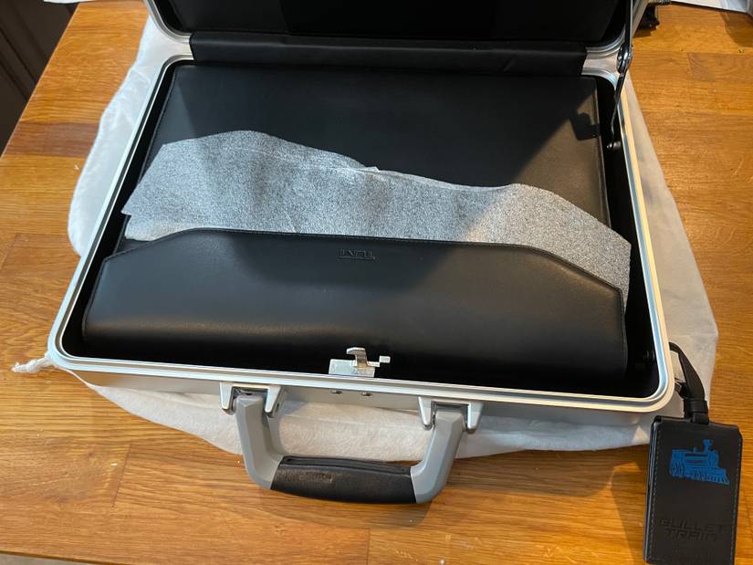 Bullet Train Briefcase Signed by David Leitch & Kelly McCormick Giveaway