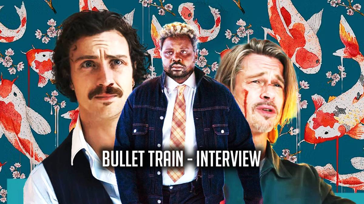 Brad Pitt, Aaron Taylor-Johnson, and Brian Tyree Henry Talk Bullet Train