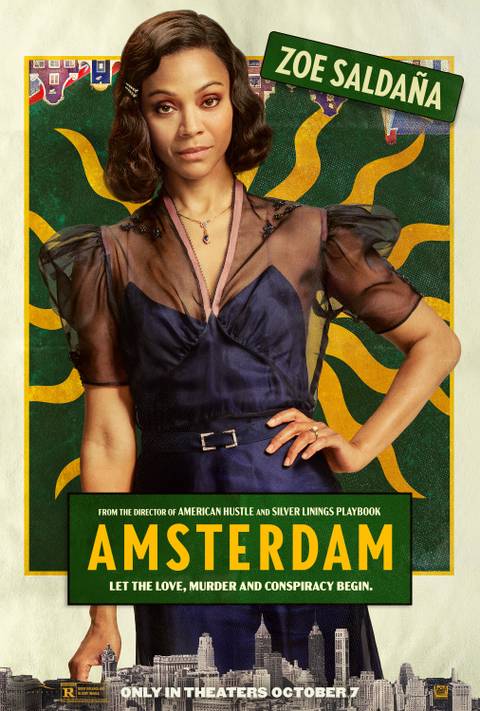 Amsterdam Cast Feature on Lively Character Posters