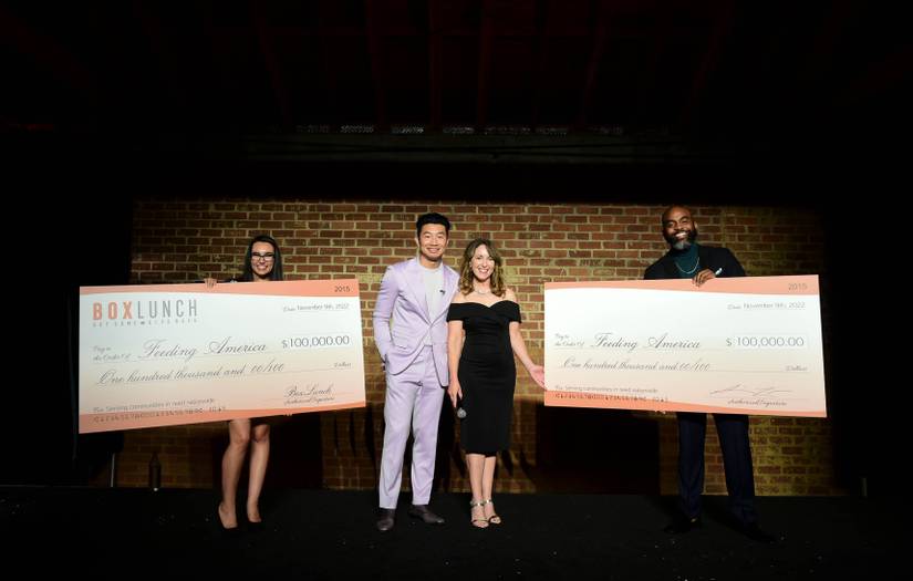 Simu Liu Pledges $100,000 to Fight Hunger at BoxLunch Gala