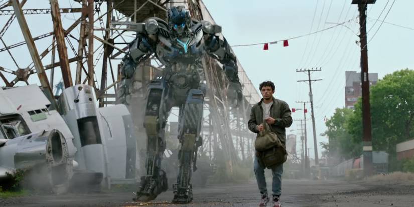 'Transformers: Rise of the Beasts' Clip: Anthony Ramos Meets Mirage