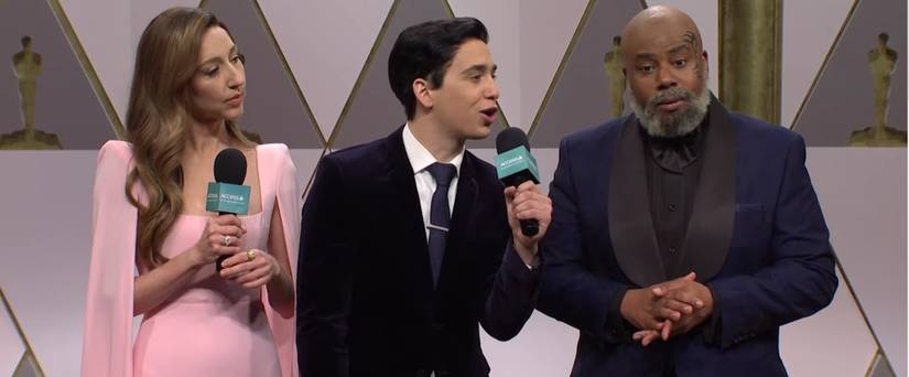 SNL: Heidi Gardner & Marcello Hernández Poke Fun at the Oscars in Cold Open