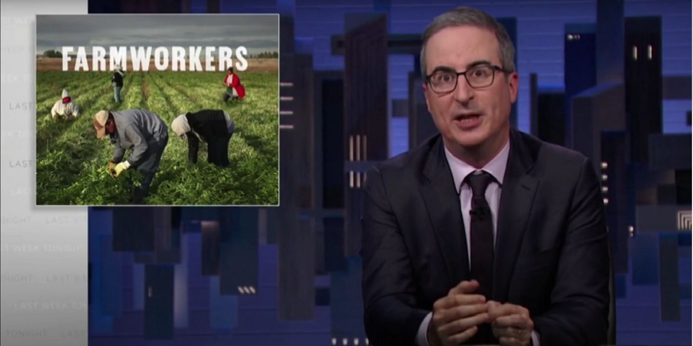 'Last Week Tonight': John Oliver Calls Out the Exploitation of Farmworkers