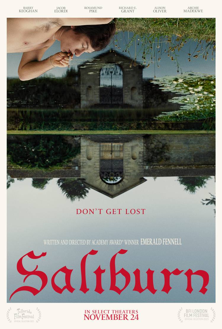 'Saltburn' Posters Feature Jacob Elordi and Barry Keoghan Lost in Sin