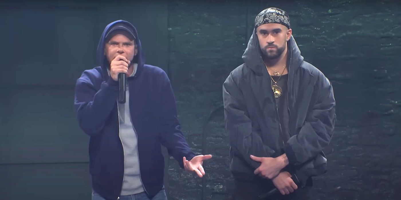 'SNL' – Bad Bunny Faces Mikey Day in '8 Mile'-Inspired Rap Battle