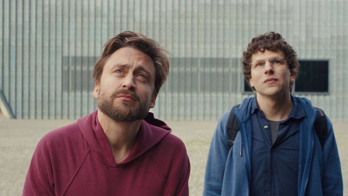 Kieran Culkin and Jesse Eisenberg Bond Over Grief in 'A Real Pain' Images