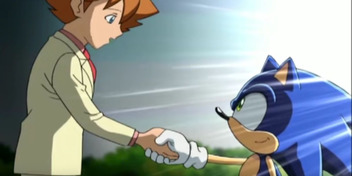 Sonic X Sonic And Chris Sonic Giving His Friendship With Chris
