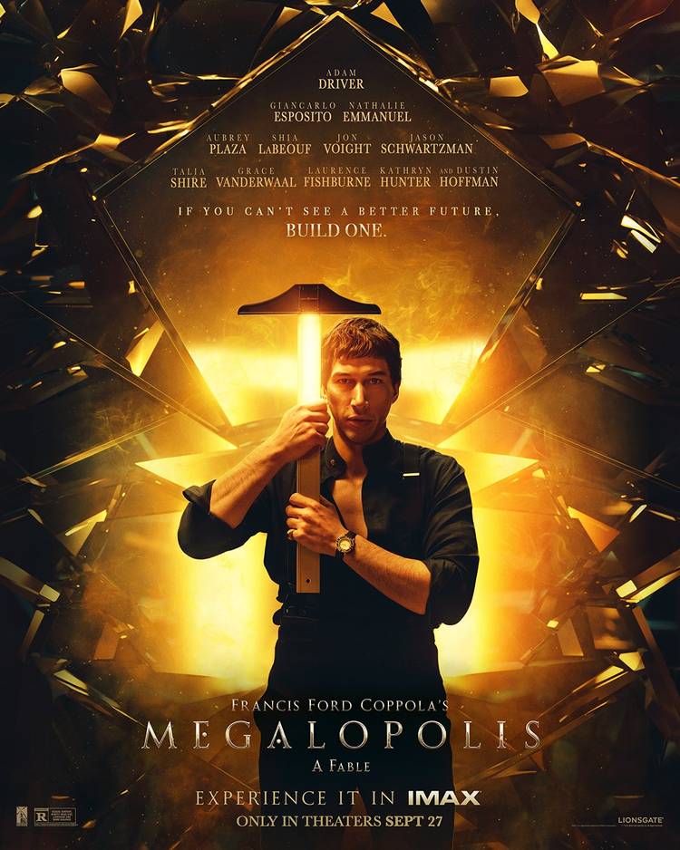 Adam Drivers Shatters Time in New ‘Megalopolis’ Poster