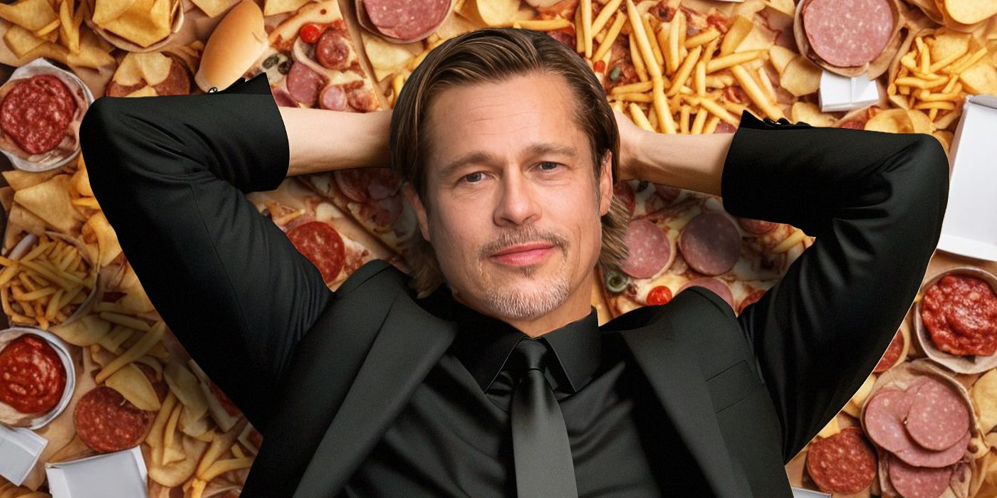 We Finally Found Out Why Brad Pitt Is Always Eating in Movies