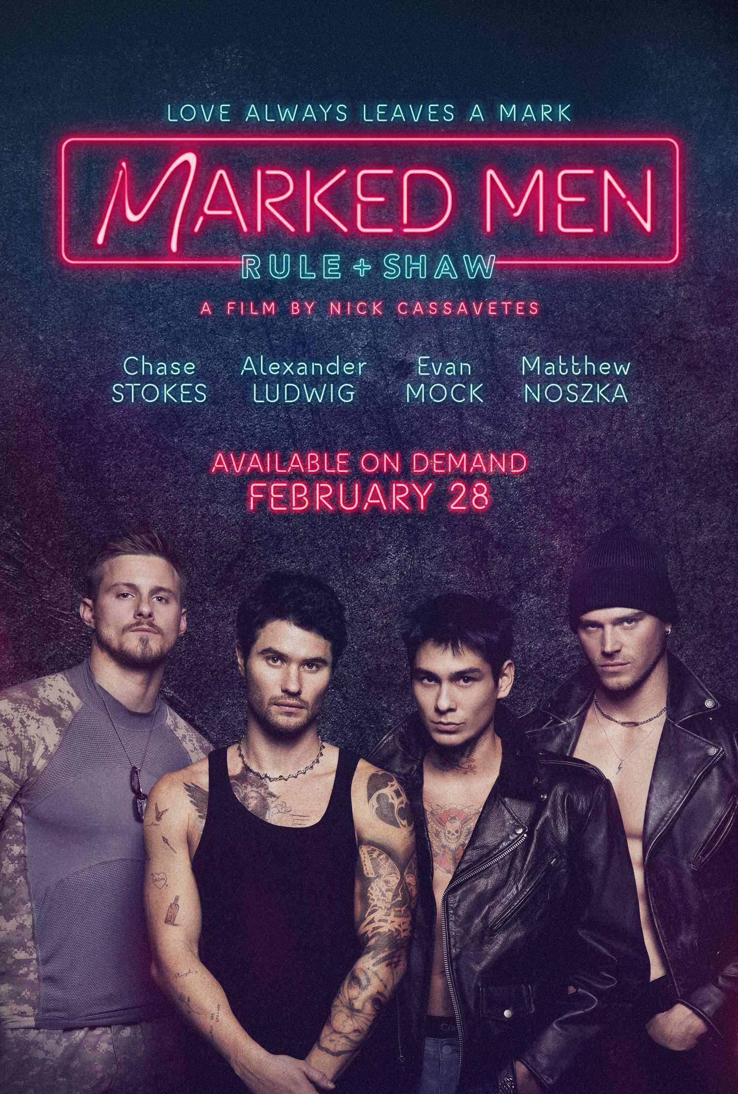 ‘Marked Men: Rule + Shaw’ Poster Sees a Tattooed Chase Stokes Step Into ...