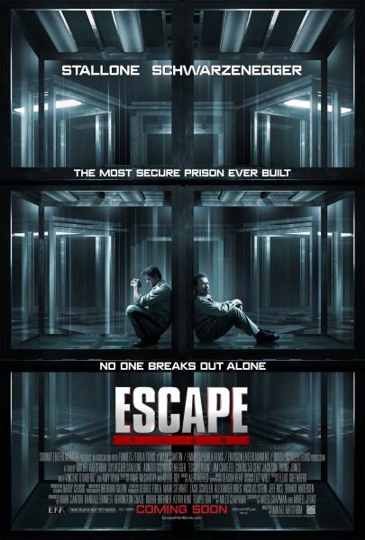 ESCAPE PLAN Poster. ESCAPE PLAN Stars Sylvester Stallone and Arnold ...