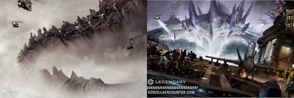 GODZILLA Comic-Con Poster and Concept Art. GODZILLA Stars Aaron Taylor ...