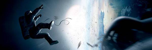 GRAVITY Poster. GRAVITY Stars Sandra Bullock and George Clooney