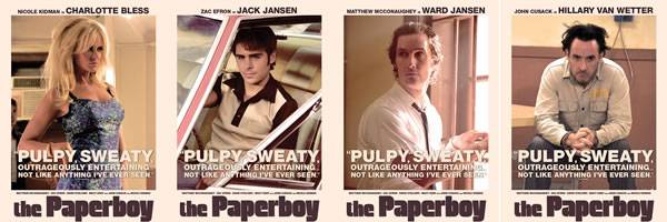 THE PAPERBOY Character Posters Starring Zac Efron and Nicole Kidman