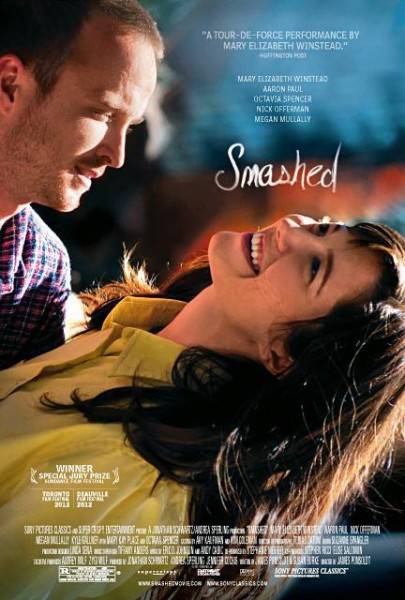 SMASHED Trailer and Poster Featuring Mary Elizabeth Winstead and Aaron Paul