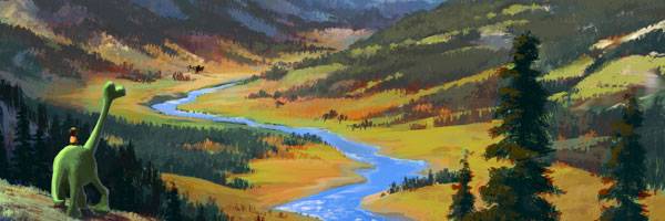 New The Good Dinosaur Concept Art and Logo Reveal Pixar's Overhauled Film